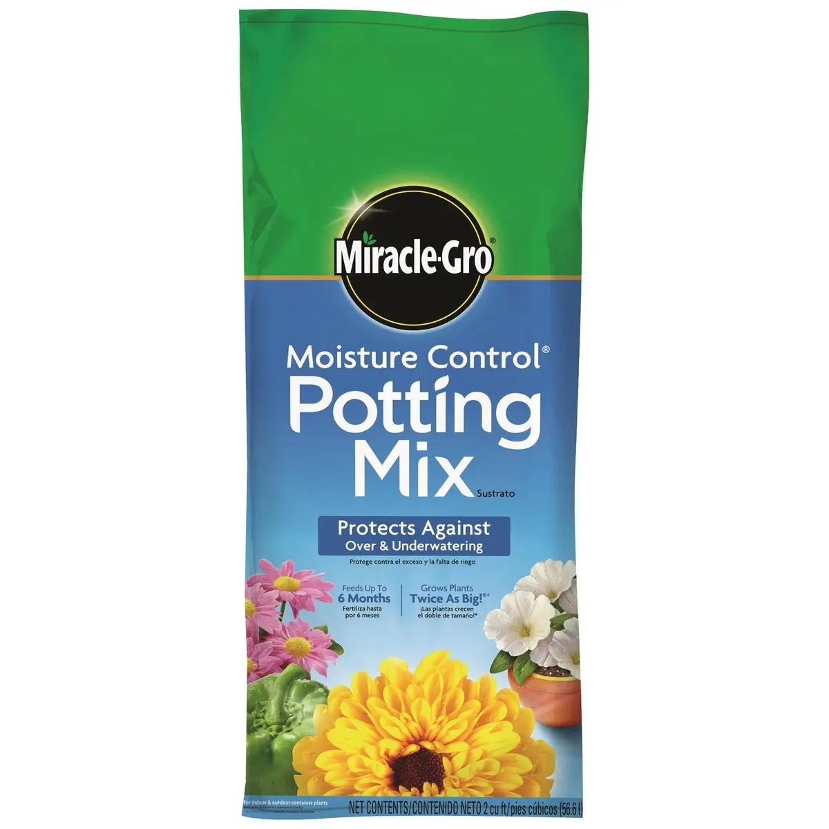 Miracle Gro Moisture Control Potting Mix - 55 Quart | The Garage Gardener Guy